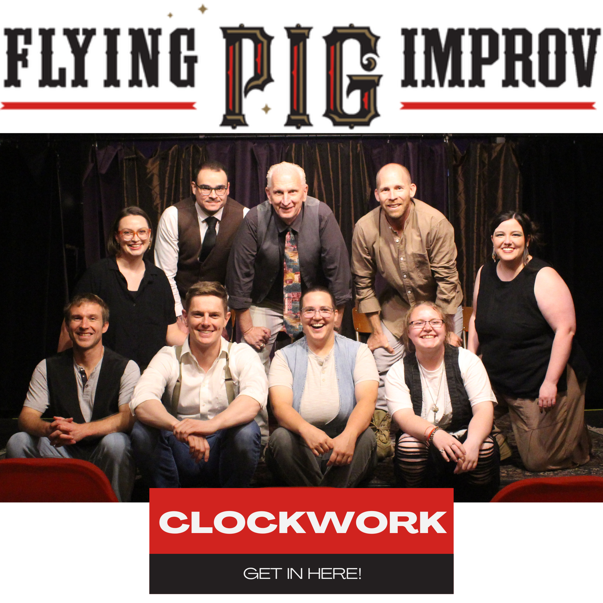 CLOCKWORK at Flying Pig Improv SAT 1/24 • Jessie Gray