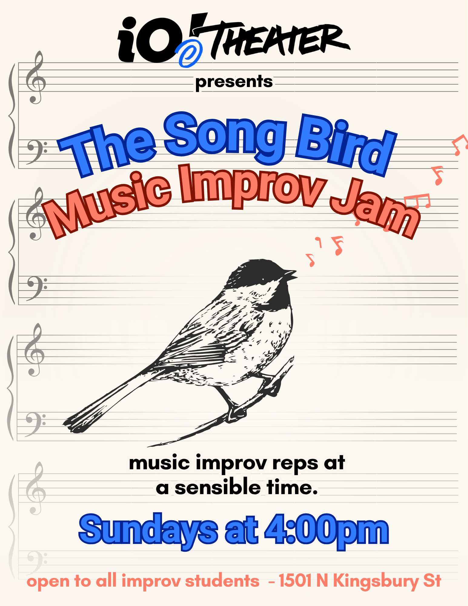 The Song Bird Music Improv Jam • iO Theater
