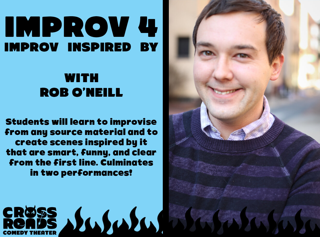 Improv 4: Improv Inspired By with Rob O'Neill (June) • Crossroads Philly