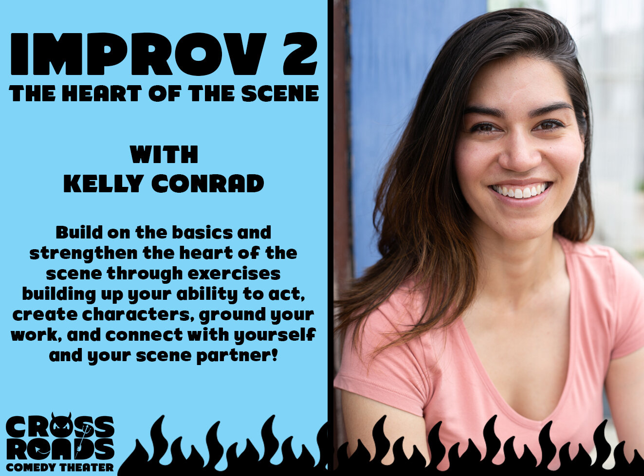 Improv 2: Heart of the Scene with Kelly Conrad (September) • Crossroads Philly