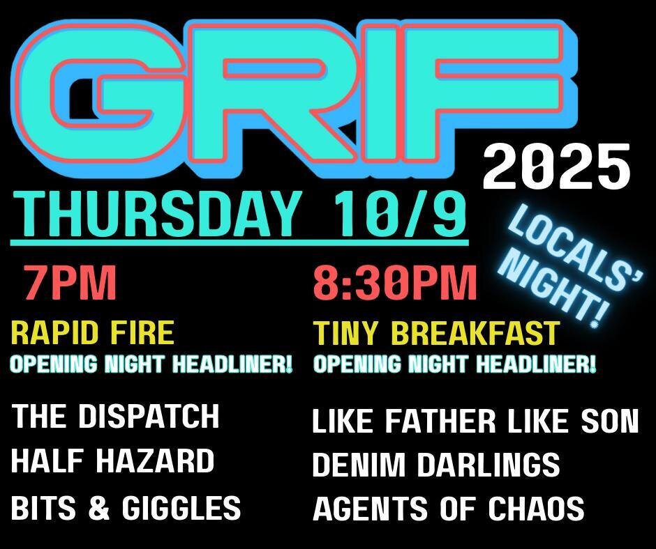 GRIF - THURSDAY 7pm - Improv Comedy Festival • The Comedy Project