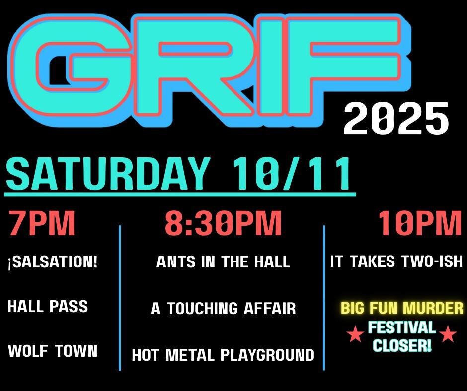 GRIF - SATURDAY 7pm - Improv Comedy Festival • The Comedy Project
